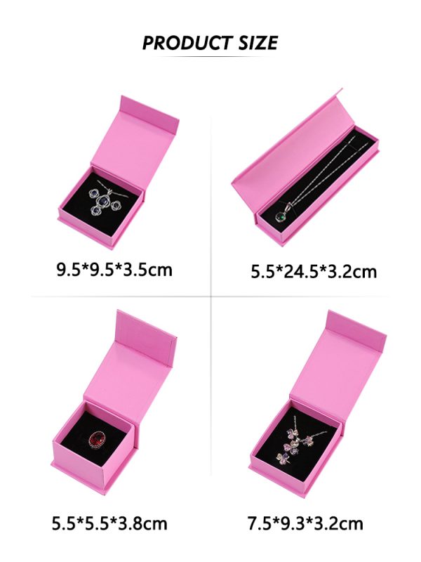 Custom Book Shape Cardboard Magnet Closure Gift Box Jewellery Magnetic ...